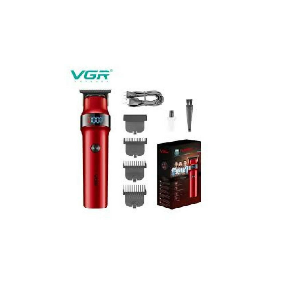 VGR Professional Rechargeable Hair Trimmer for Men Red V-987. (Interna ...