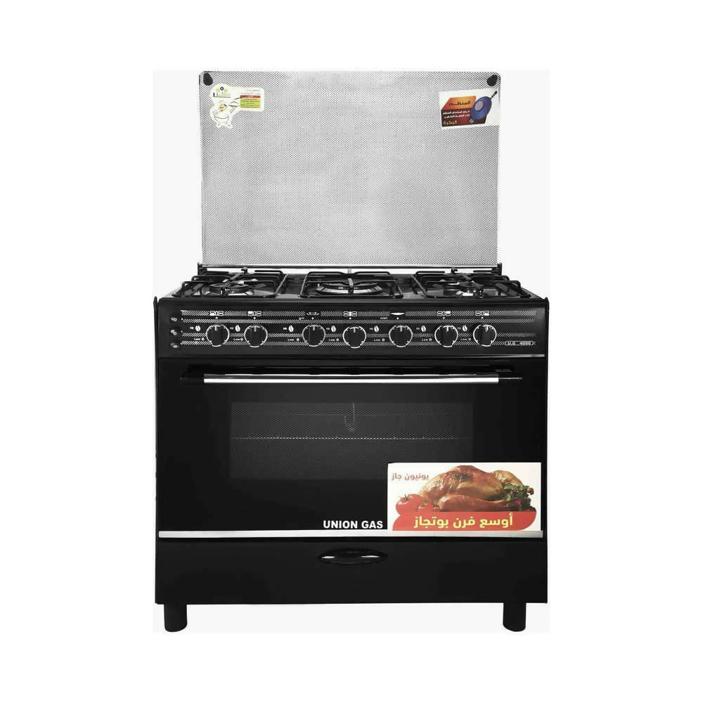 Union Gas Prestige Gas Cooker 5 Burners 60×85 Cm Black. – Rizkalla