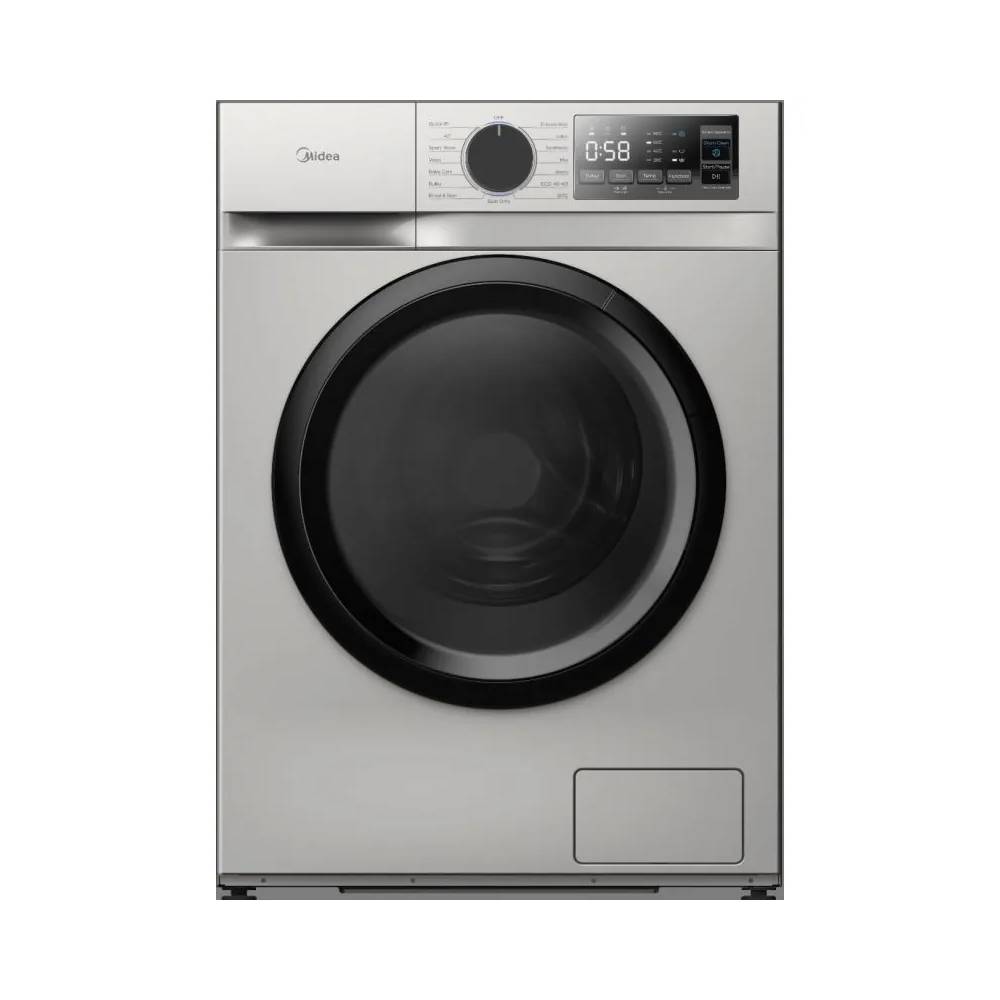 Midea Front Load Inverter Washing Machine 8 Kg Silver MFN09W80B/S ...