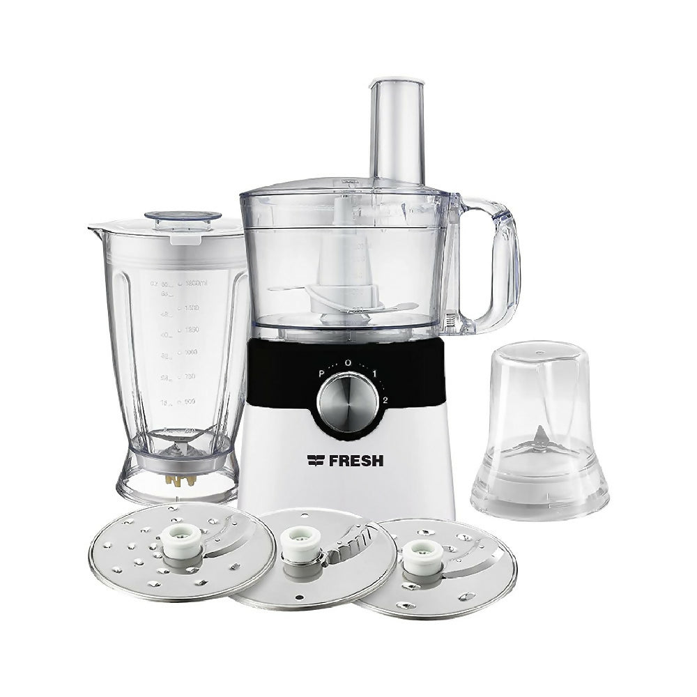 محضر طعام فريش 1.2 لتر أسود x فضي FP402. – Rizkalla